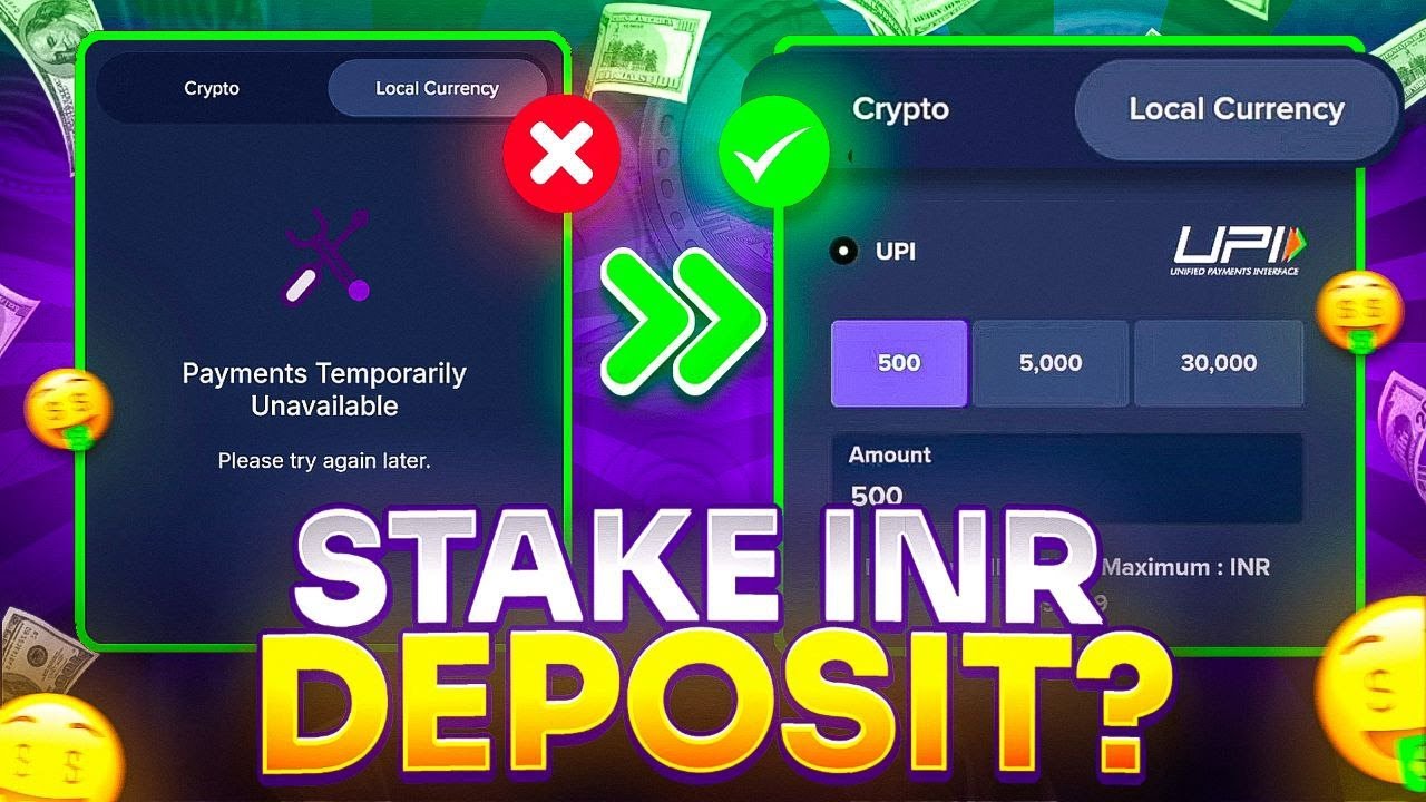 DESIGAMBLERS HOW TO FIX STAKE INR DEPOSIT - YouTube