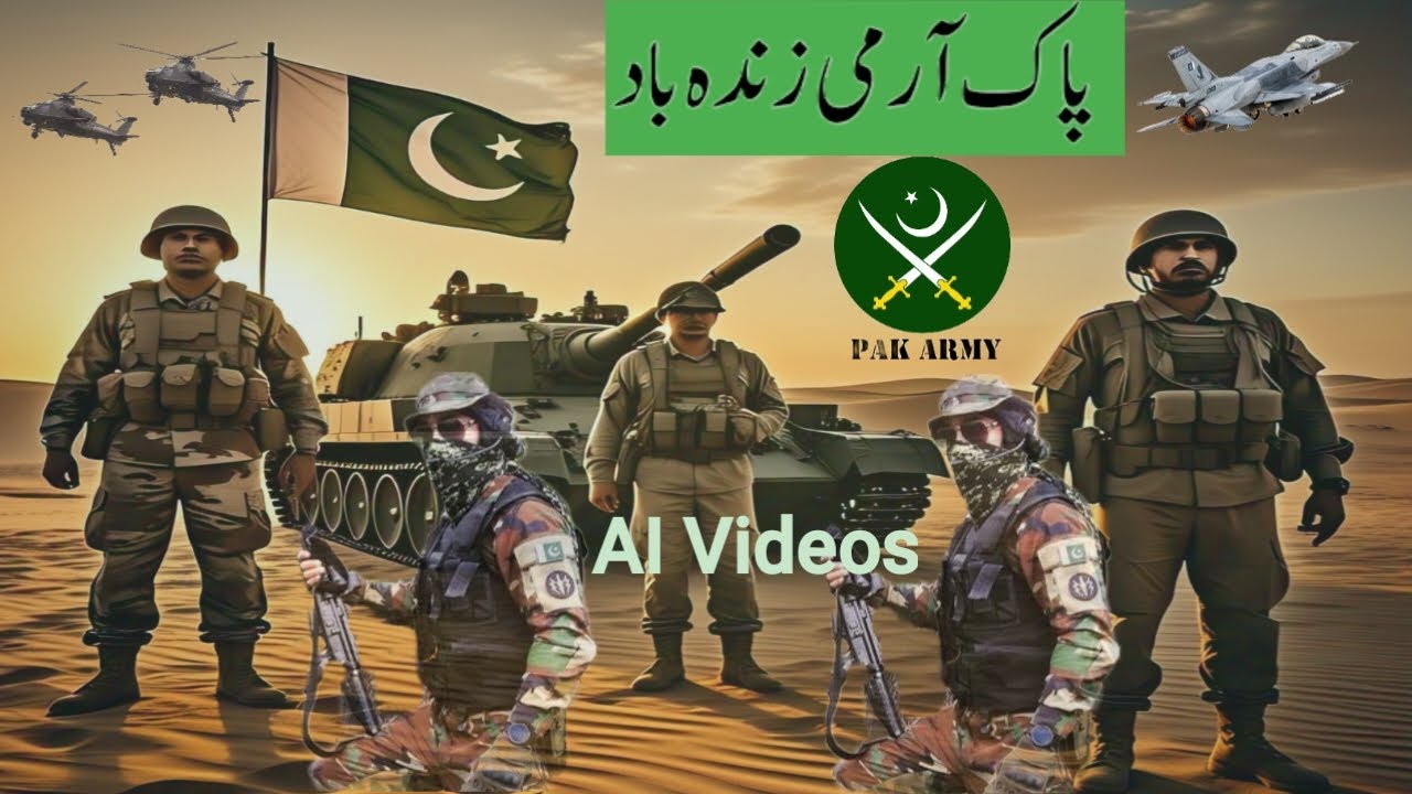 Pakistan 🇵🇰 Army Zindabad | AI Videos |#pakarmy #pakairforce #paknavy # ...
