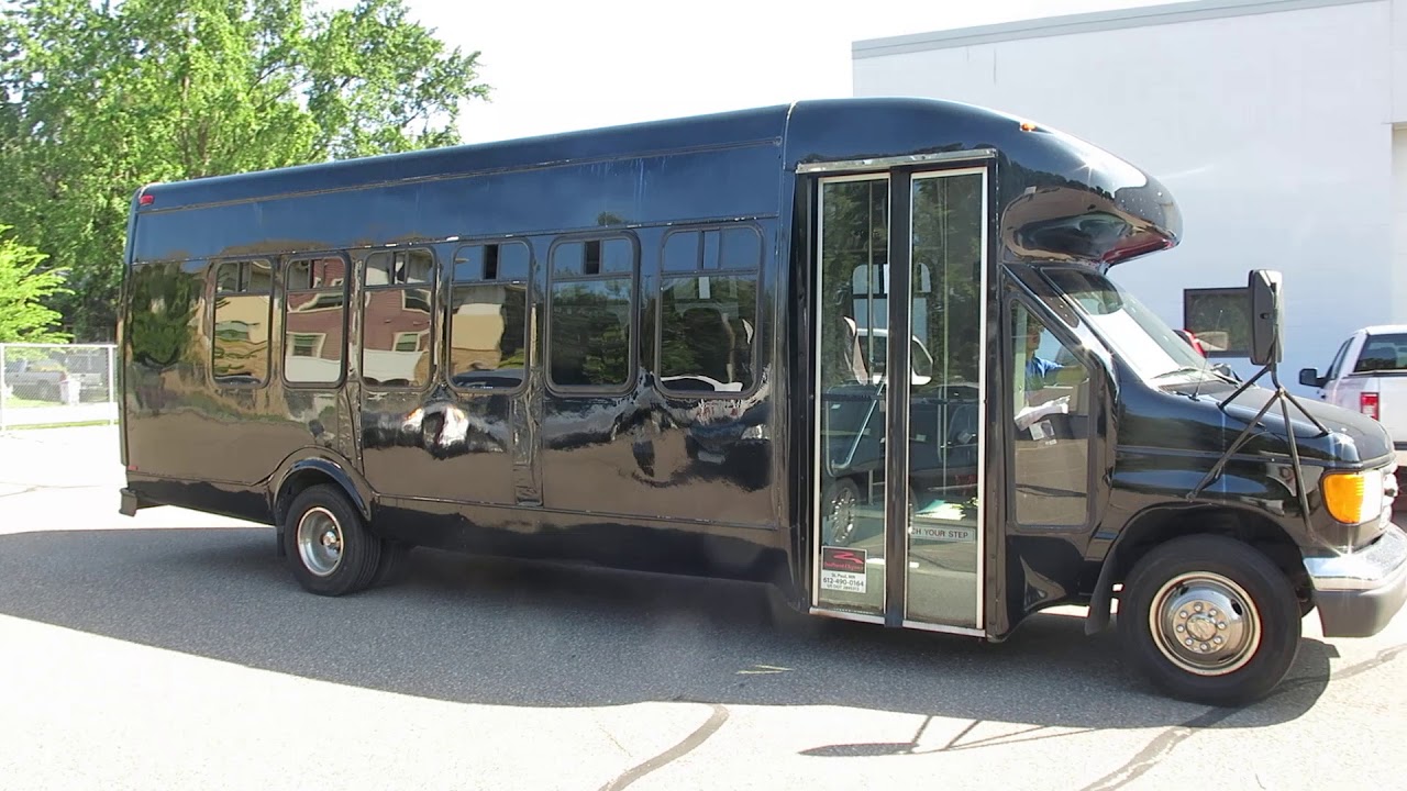 12 - 2005 Ford E Series 24 Passenger Van/Shuttle/Part Bus - YouTube