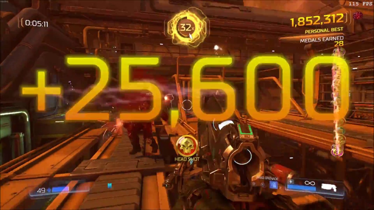 DOOM - "The UAC" Ultra-Nightmare Arcade Pistol Run - YouTube