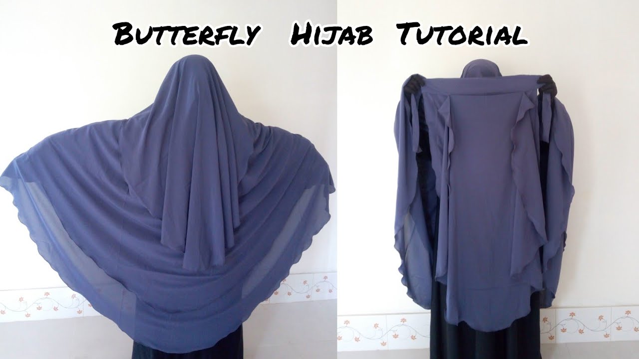 বাটারফ্লাই হিজাব টিউটোরিয়াল/ Butterfly Hijab tutorial/How to wear ...