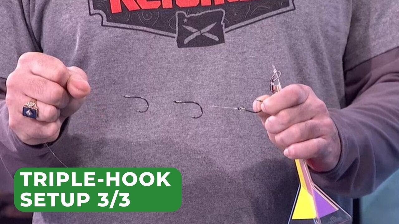Outdoor GPS 3/3 Triple-Hook Setup for Springers - Fishing