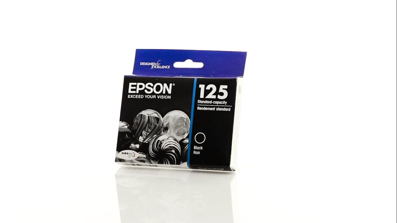 Epson 125 - T125120-S Black Ink Cartridge - YouTube
