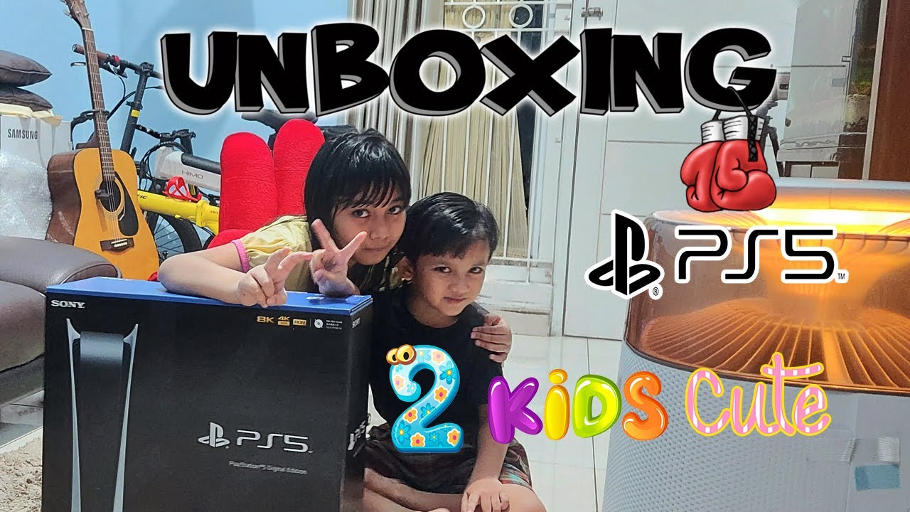 Unboxing PS5 Digital Edition By Two Kids Cute - Playstation 5 - Next ...