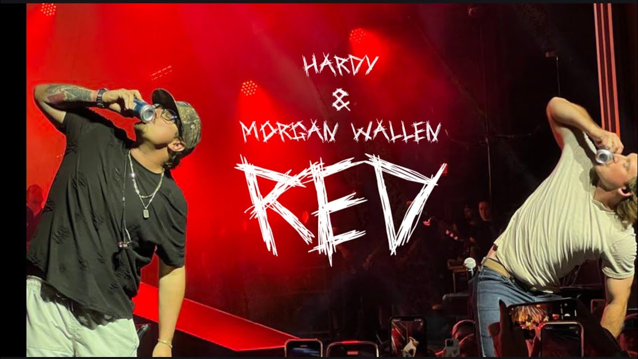 HARDY - red feat. Morgan Wallen (Lyric Video) - YouTube