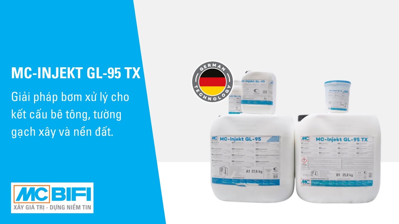 MC-Injekt GL-95 TX - Giải pháp bơm xử lý cho kết cấu bê tông, tường ...