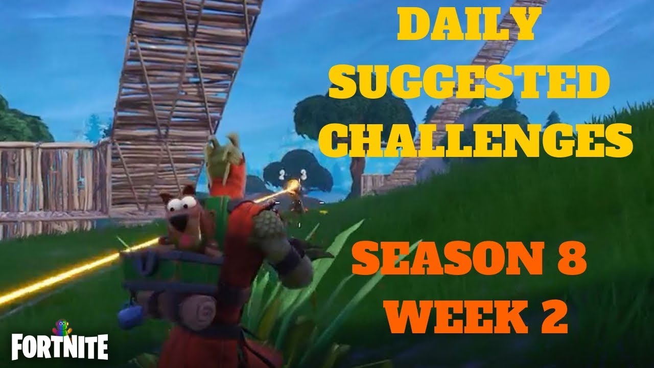 Fortnite - DAILY SUGGESTED CHALLENGES ELIMINATE OPPONENTS - SEASON 8 ...