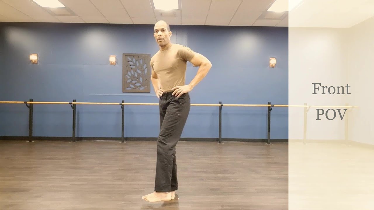 1 Leg Balance: Twisting 180 Degrees Foot Reach - YouTube