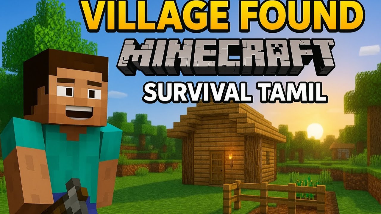 Minecraft Survival Tamil – Village Found & Wooden House Built! (EP 2 ...