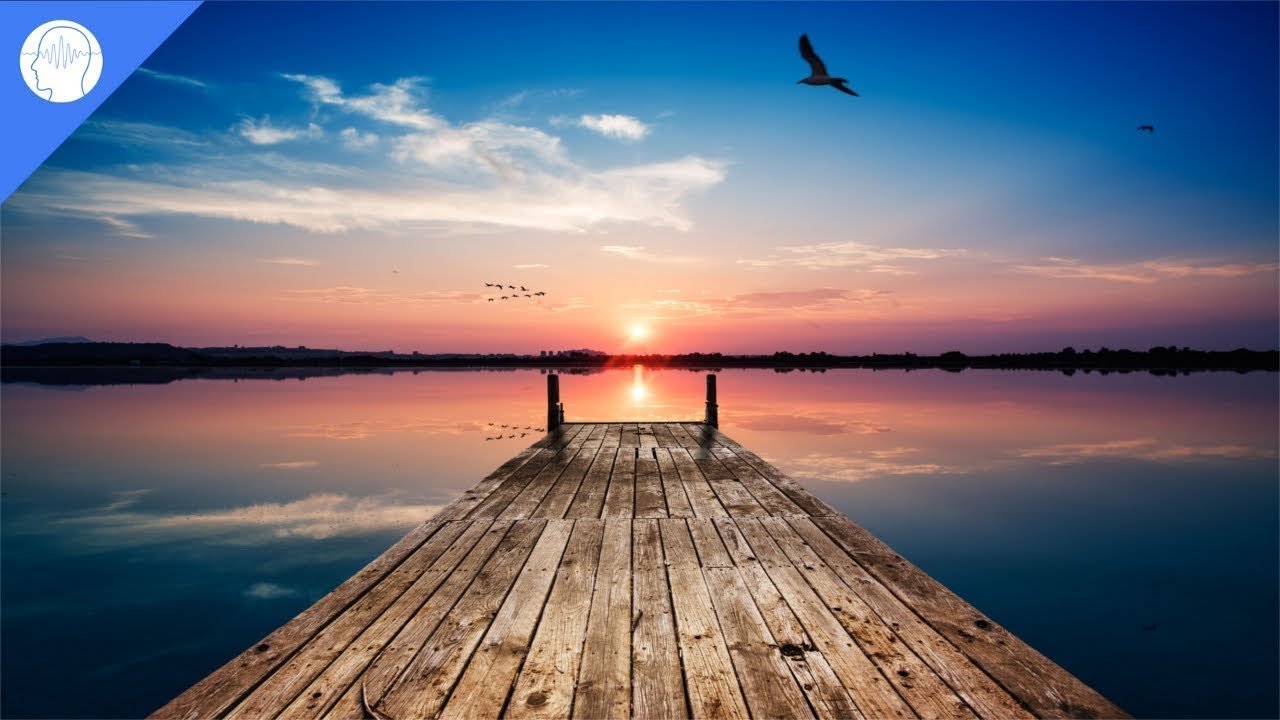 Deep Relaxation, Serotonin Release, Binaural Beats, Sunset Scene ...