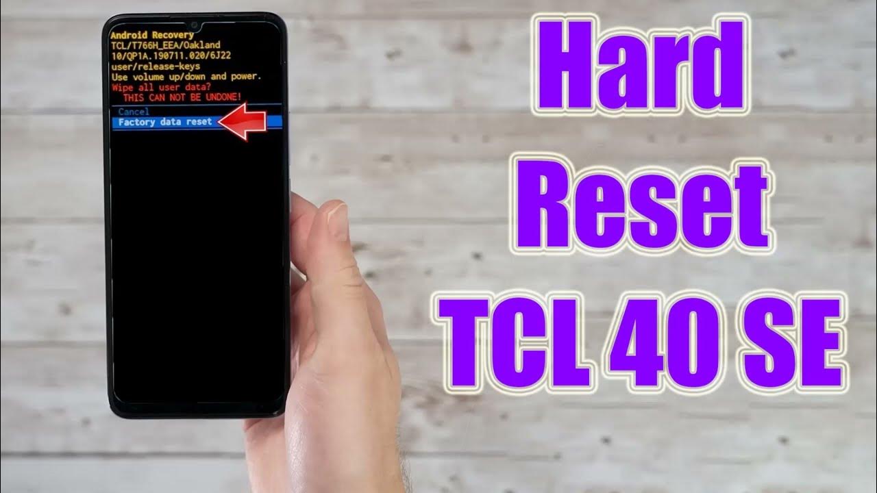 Hard Reset TCL 40 SE | Factory Reset Remove Pattern/Lock/Password (How to Guide) - YouTube