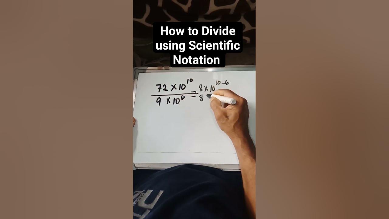 How to Divide using Scientific Notation #mathtrick #mentalmath # ...