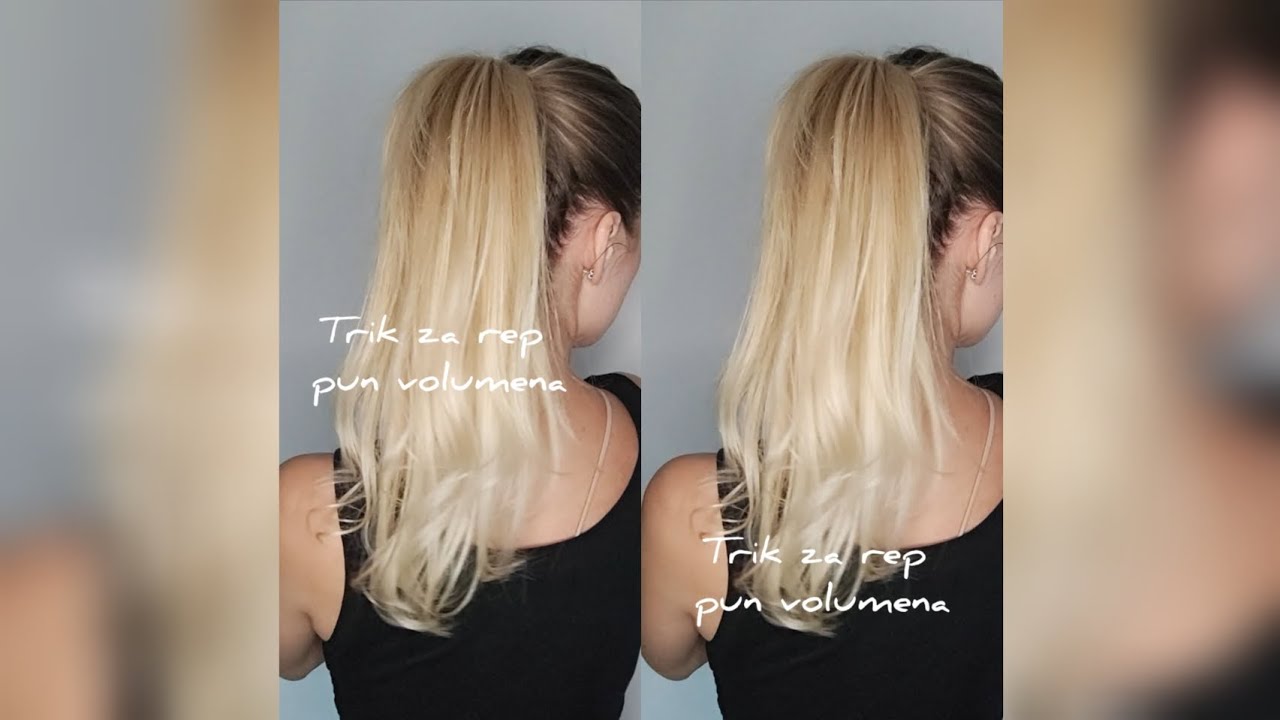 4 frizure za rep pun volumena - YouTube
