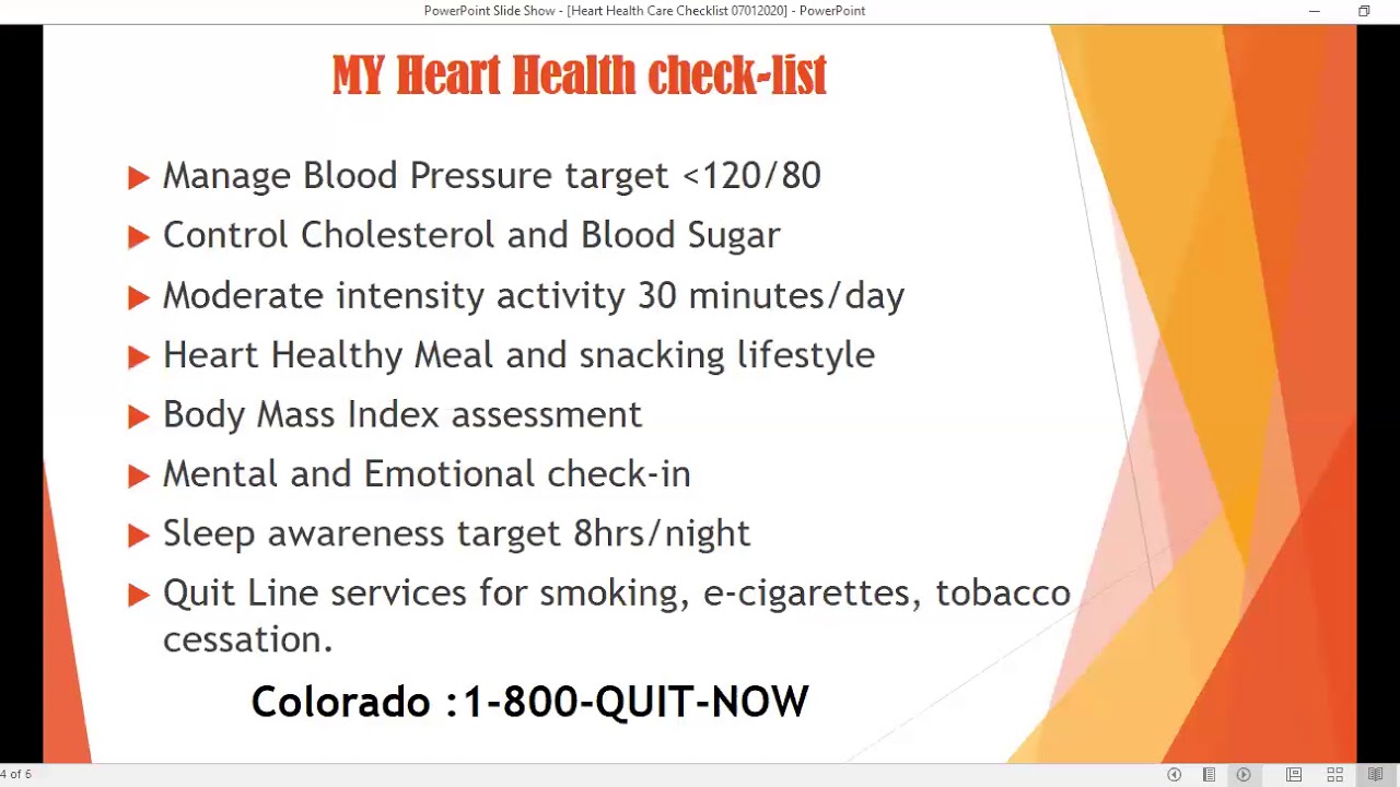 Heart Health Care Checklist - YouTube