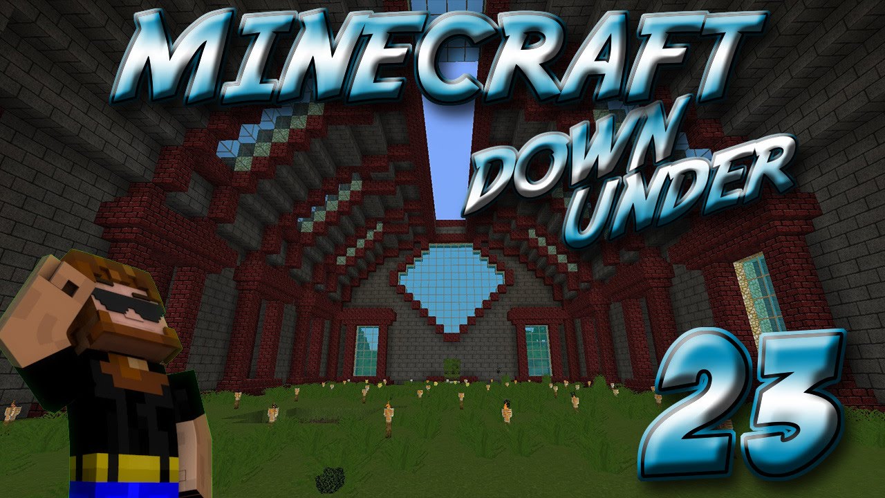 Minecraft Down Under Episode 23 - More Base Work - YouTube