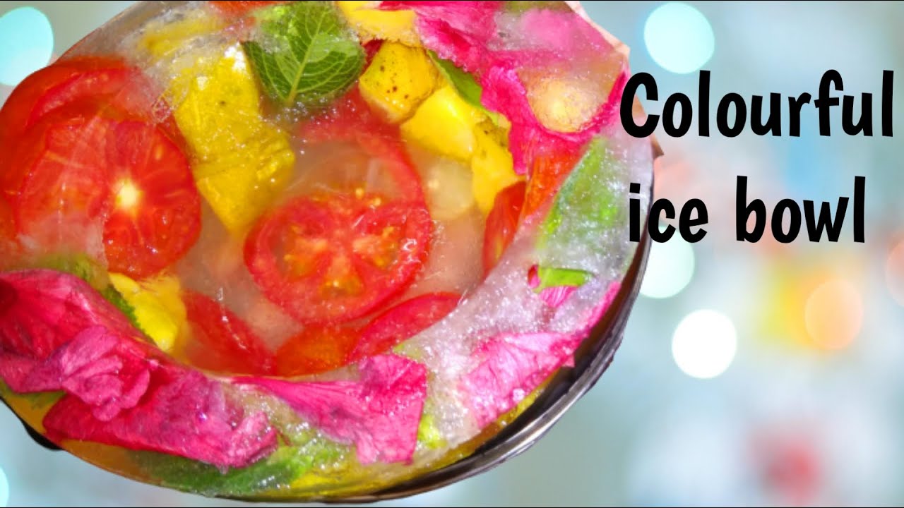 Homemade Ice Bowl | Customised Frozen Ice Bowl | Fruit/Vegetable/Flower ...