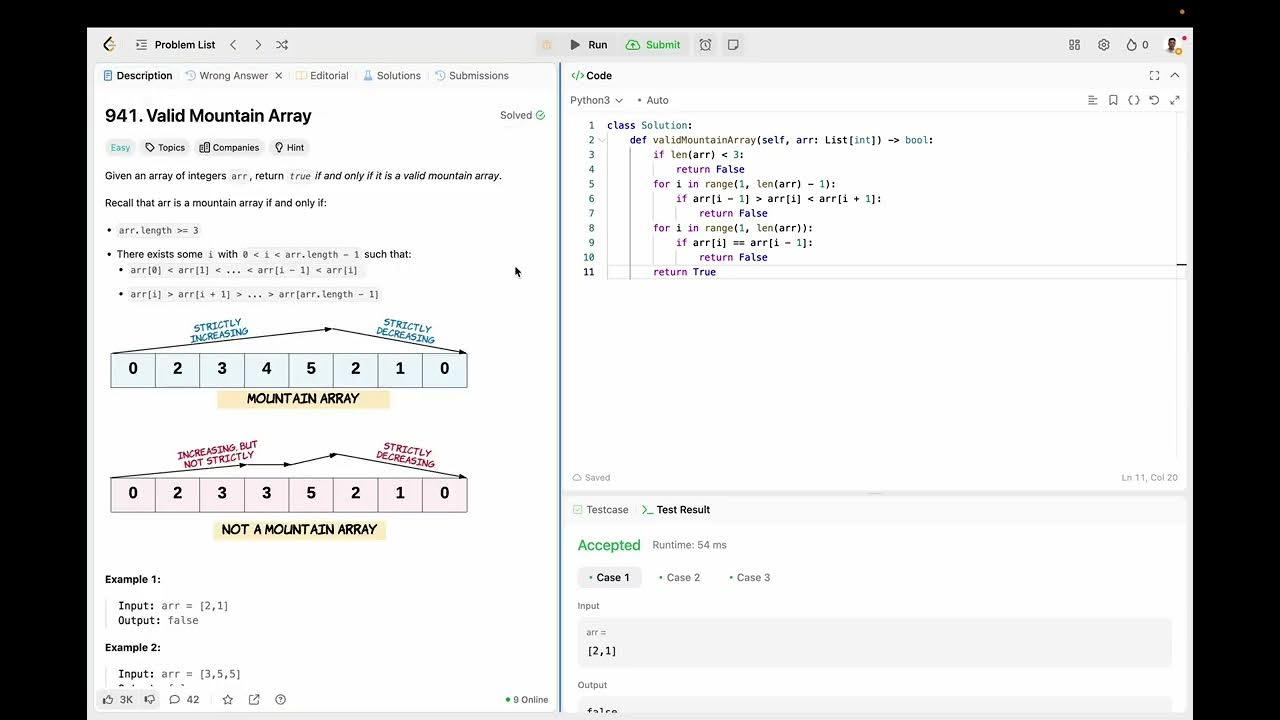 Valid Mountain Array - YouTube