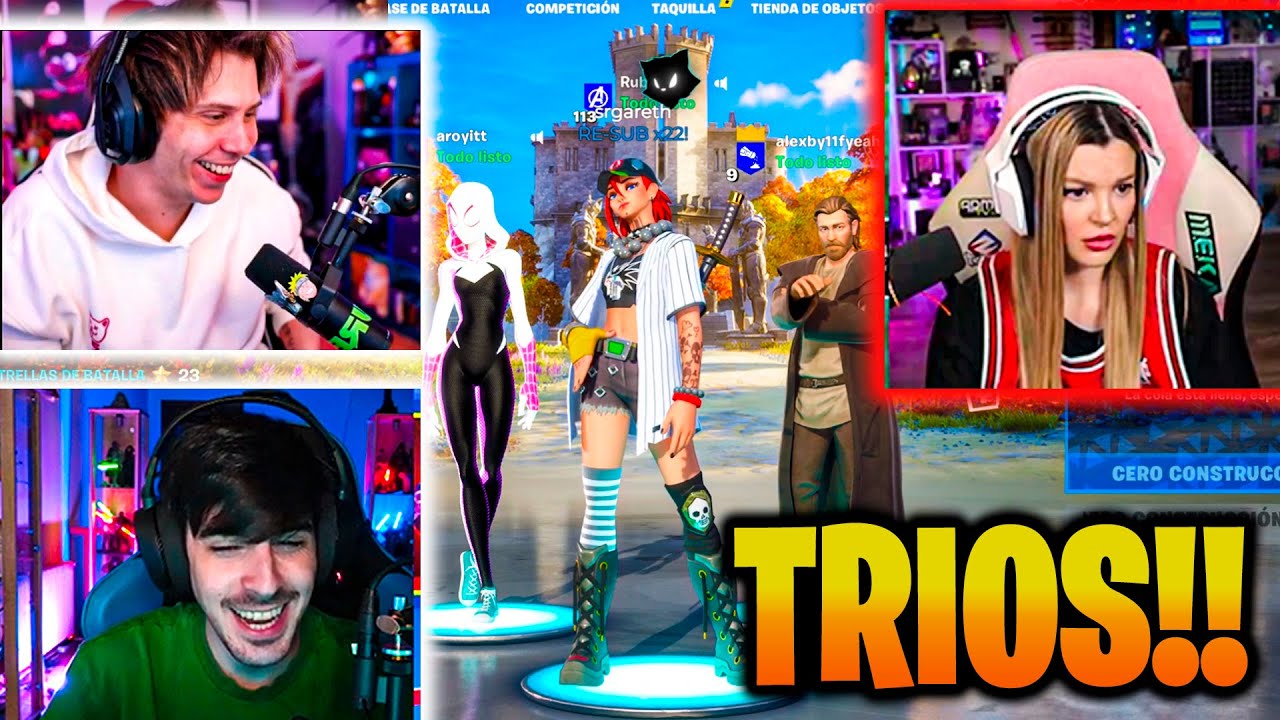 RUBIUS JUEGA TRIOS CON ALEXBY Y ARROYIT - FORTNITE - YouTube