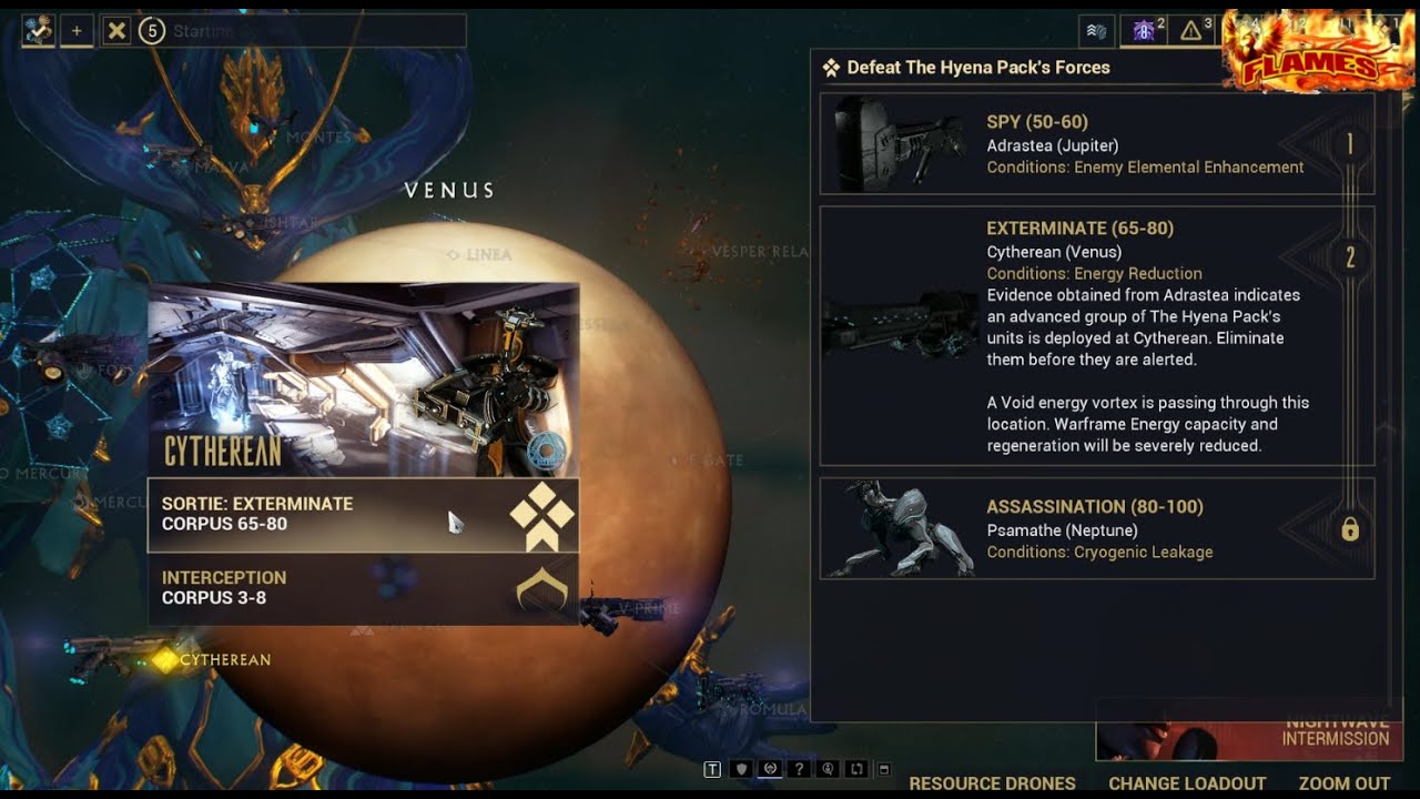 Warframe Cytherean (Venus) Mission Exterminate level 65-80 - YouTube