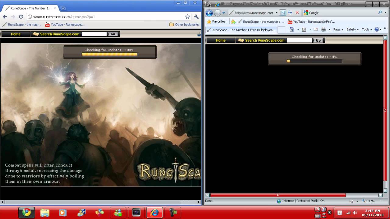 Google Chrome vs Internet Explorer 8 - YouTube