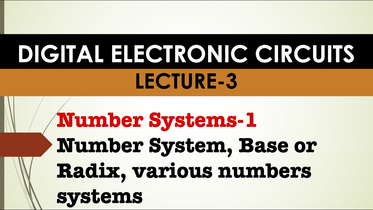 Digital Electronic Circuits-3 - YouTube