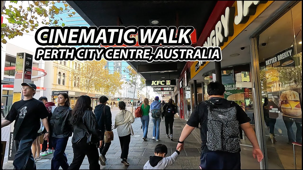 Walking Tour 4K: Perth City Centre CBD (Perth, Western Australia) I ...