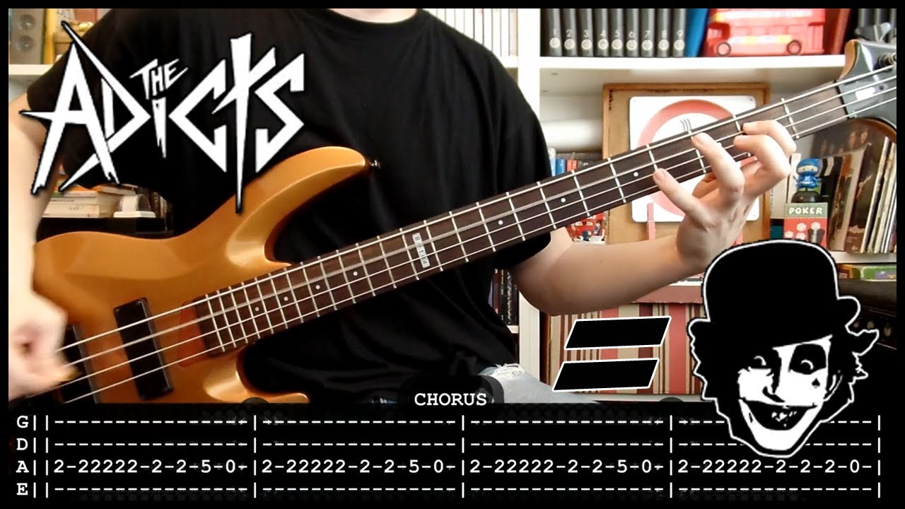 THE ADICTS - Just like me (bass cover w/ Tabs & lyrics) - YouTube