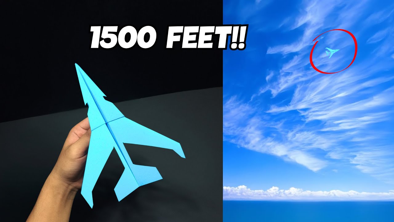 How To Make The WORLD RECORD PAPER AIRPLANE for Longest Flight - YouTube