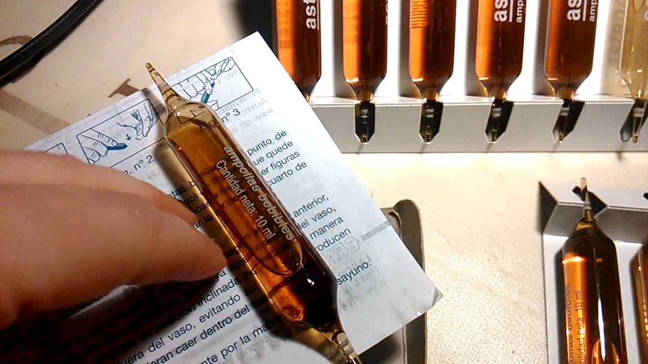 Ampollas rotas de ASTENOLIT - YouTube