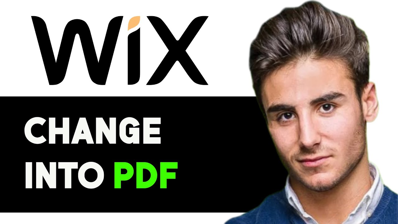 HOW TO CHANGE A WIX WEBSITE INTO A PDF 2025! (FULL GUIDE) - YouTube