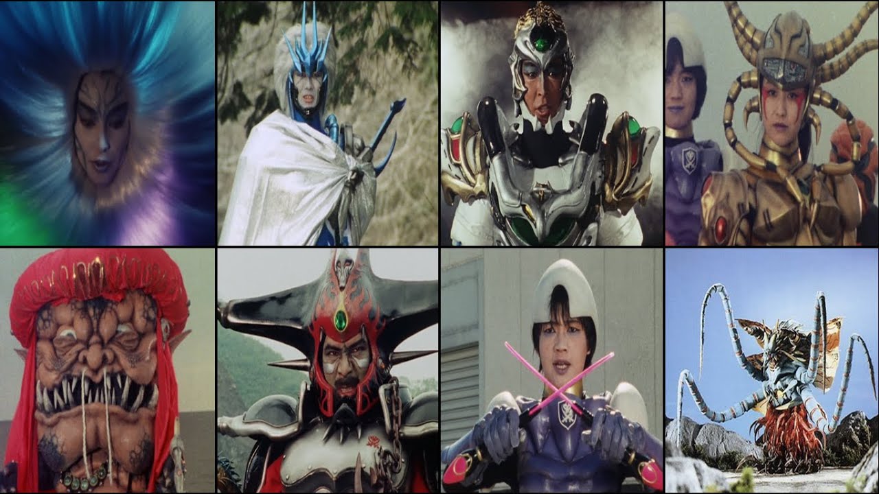 All Fiveman Monsters/Villains - YouTube