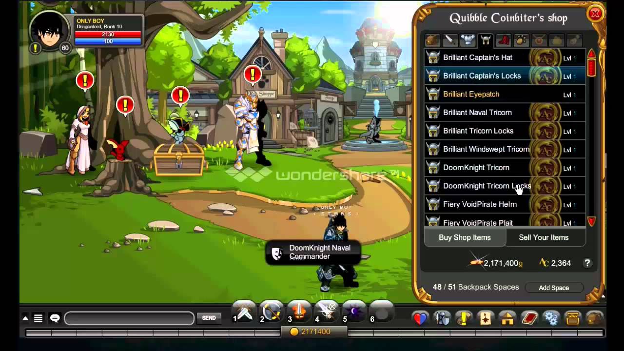 =AQW= Getting DoomKnight Naval Commander! - YouTube