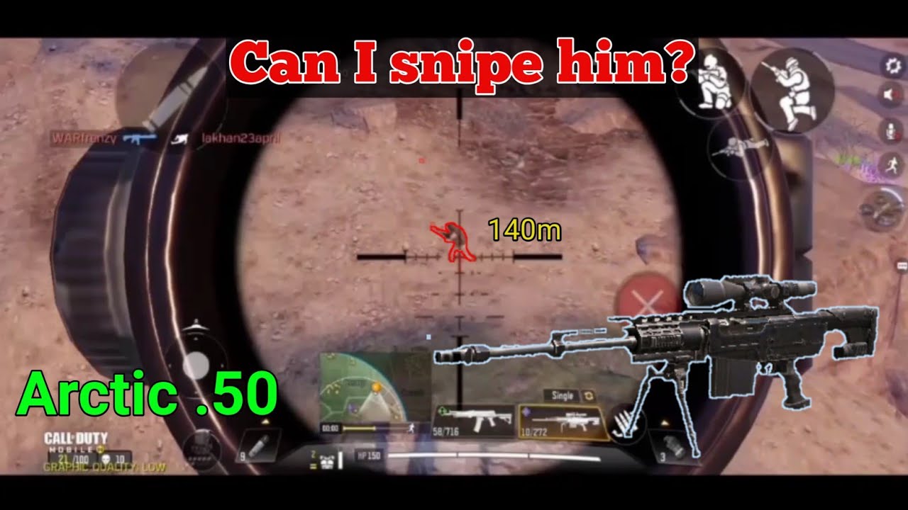 Can I Snipe a 140m Distant Enemy With Arctic .50? | 17 Kills | BR Mode | Call of Duty Mobile ...