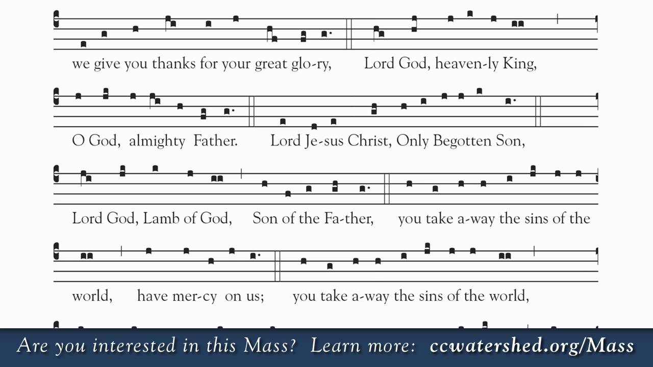 New ICEL Translation of the Roman Missal Gloria - YouTube