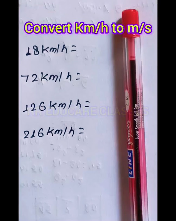 Convert Km h To M s mathematics sciencenumerical ytshorts shorts convert-km-h-to-m-s-mathematics-sciencenumerical-ytshorts-shorts
