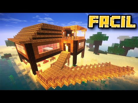 CASA DE MADERA DESDE CERO ( FACIL Y RAPIDA ) #1 #minecraft #minecraftcasas #minecraftcasa