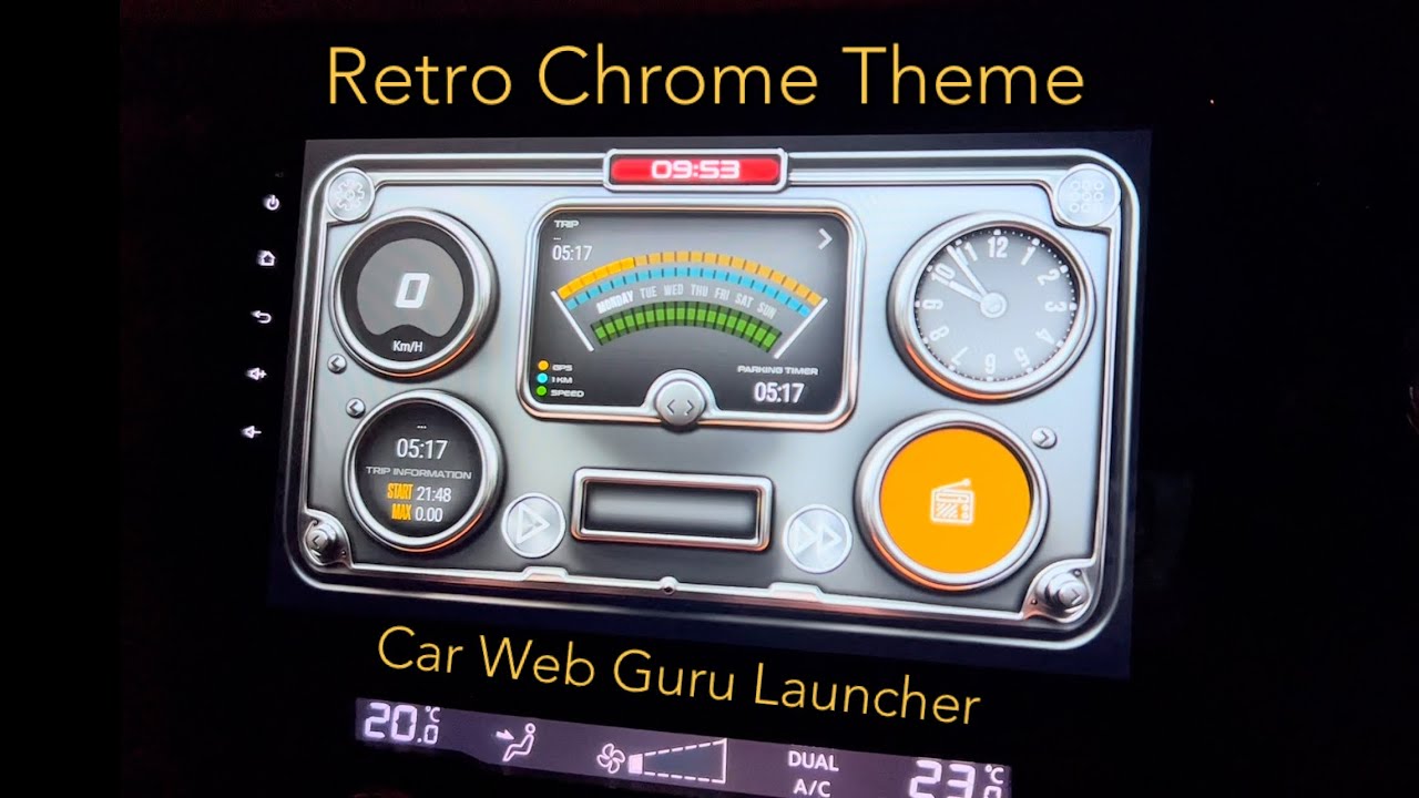 This Retro Car Web Guru Theme looks cool - YouTube