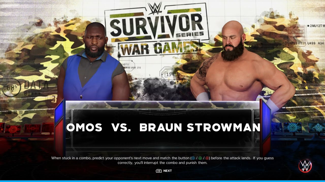 WWE 2K23 PC - Omos (Reggie) VS Braun Strowman (Ricochet) [4K] - YouTube
