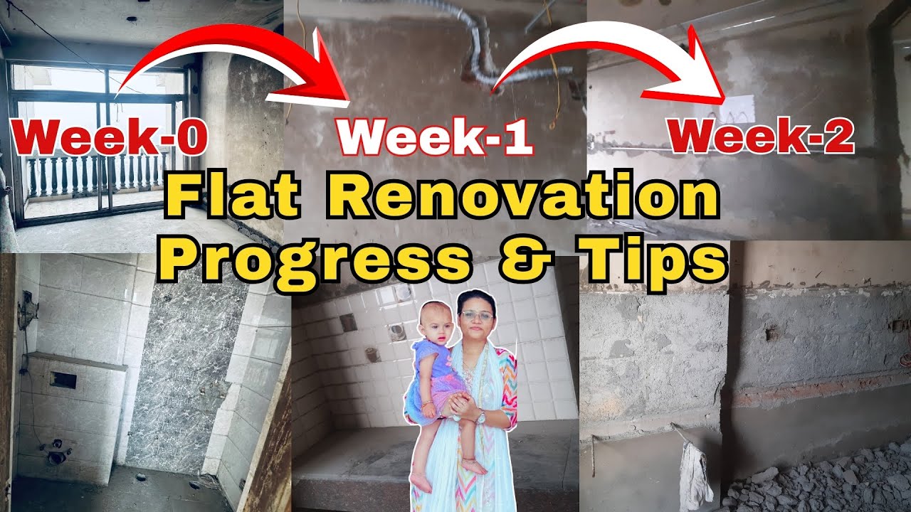 Flat Makeover Week 0→2 | From Dust to Design: Flat Renovation from ...