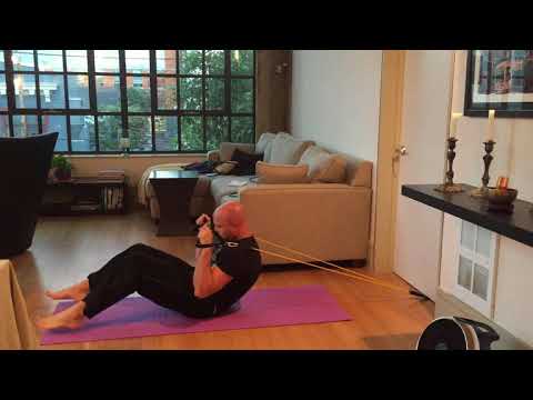 Resistance Band Ab Crunch - YouTube