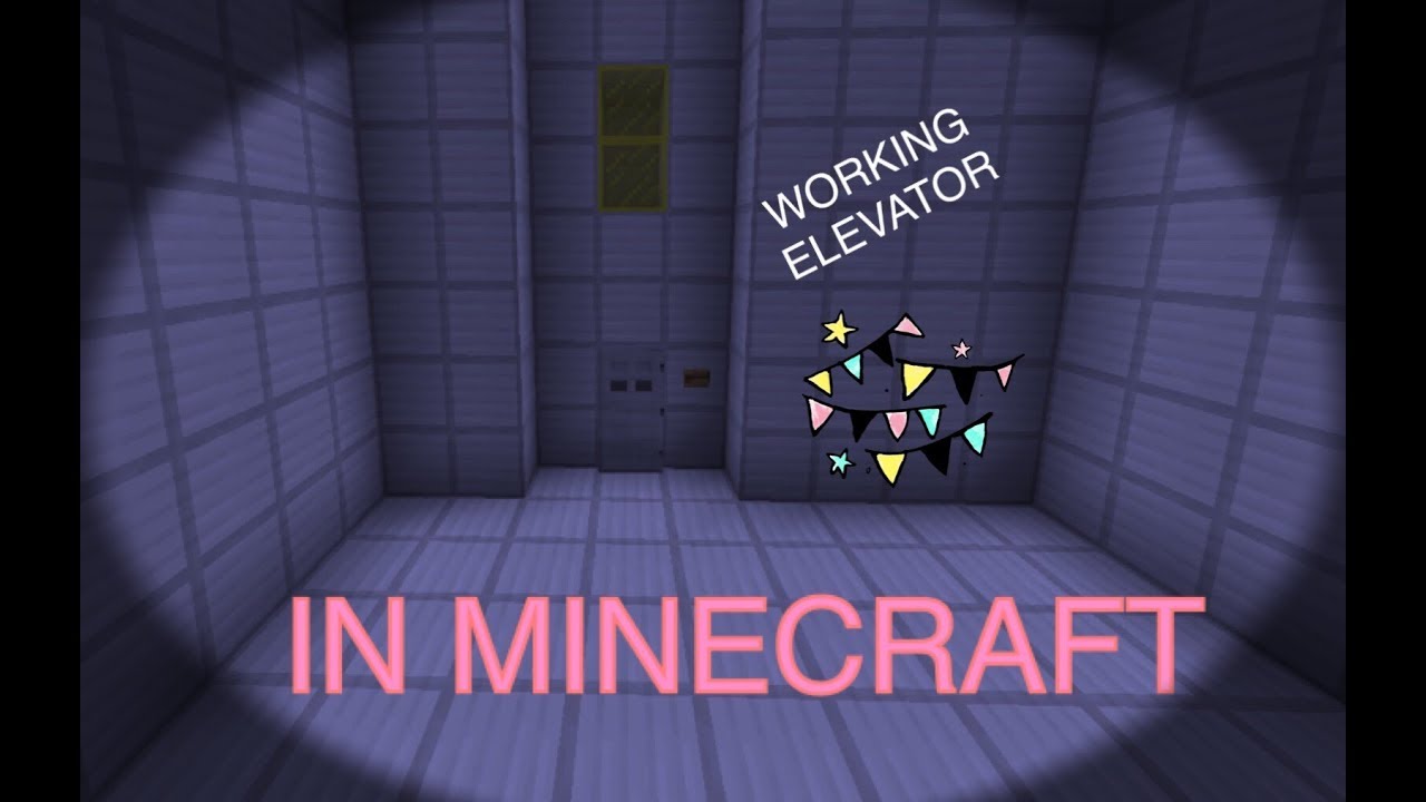 How to make a working elevator in minecraft: No mods or addons - YouTube