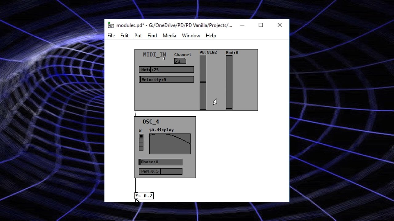 Learning Synthesis with Pure Data Series 01Lesson 05 - Making a Carrier ...
