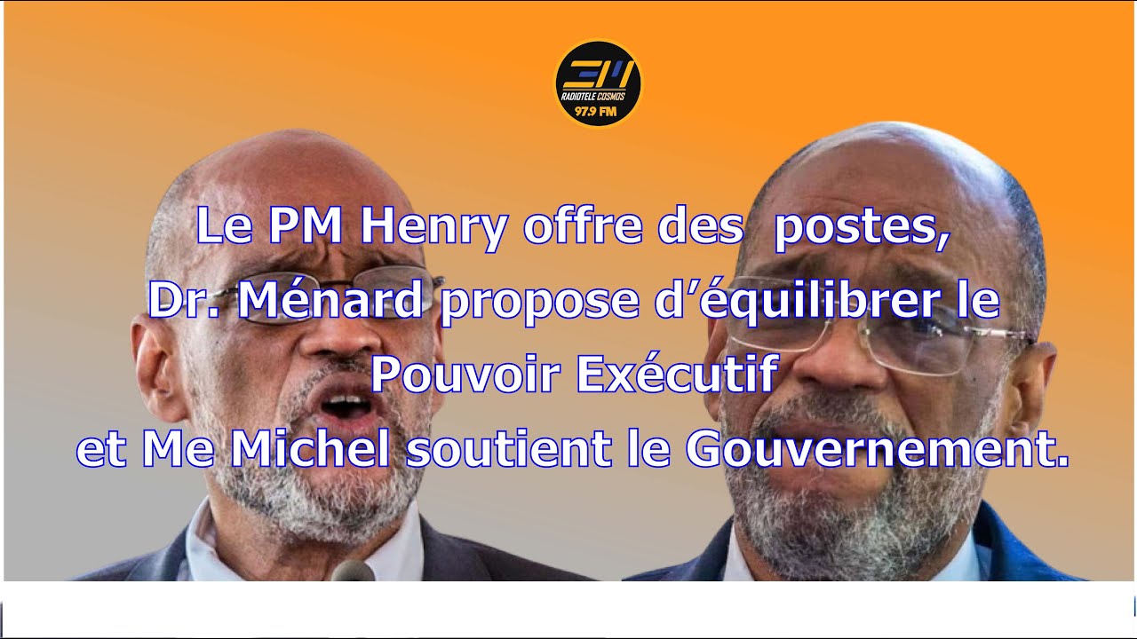 Le PM Henry offre des postes, Dr. Ménard propose d’équilibrer le ...