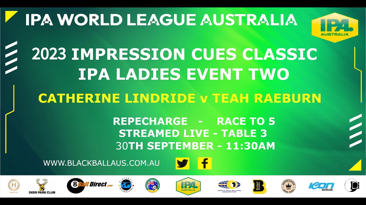 Catherine Lindridge v Teah Raeburn - Repecharge - Ladies Event 2 - IPA ...