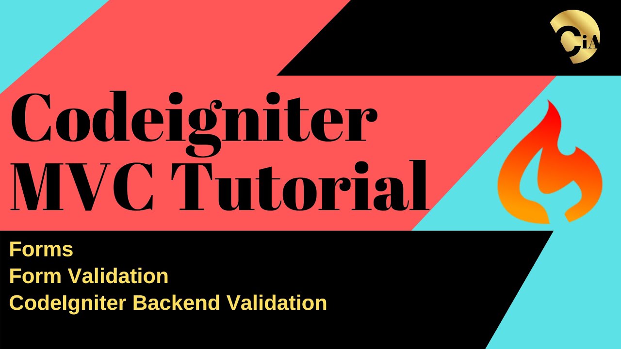 Code Igniter Tutorial Day 5 Forms And Validation Youtube