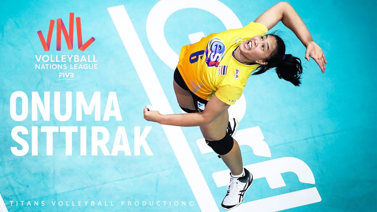 ONUMA SITTIRAK (อรอุมา สิทธิรักษ์) | POWERFUL VOLLEYBALL SPIKES | Women ...