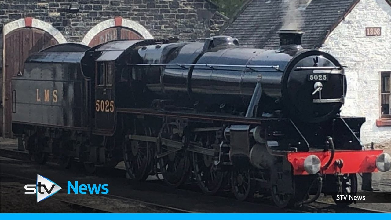 Historic steam train back on track after £500,000 overhaul - YouTube