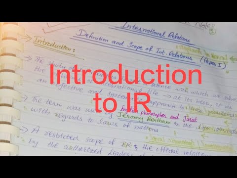 Introduction to IR | Levels of Analysis | Scope of IR | Lecture Series ...