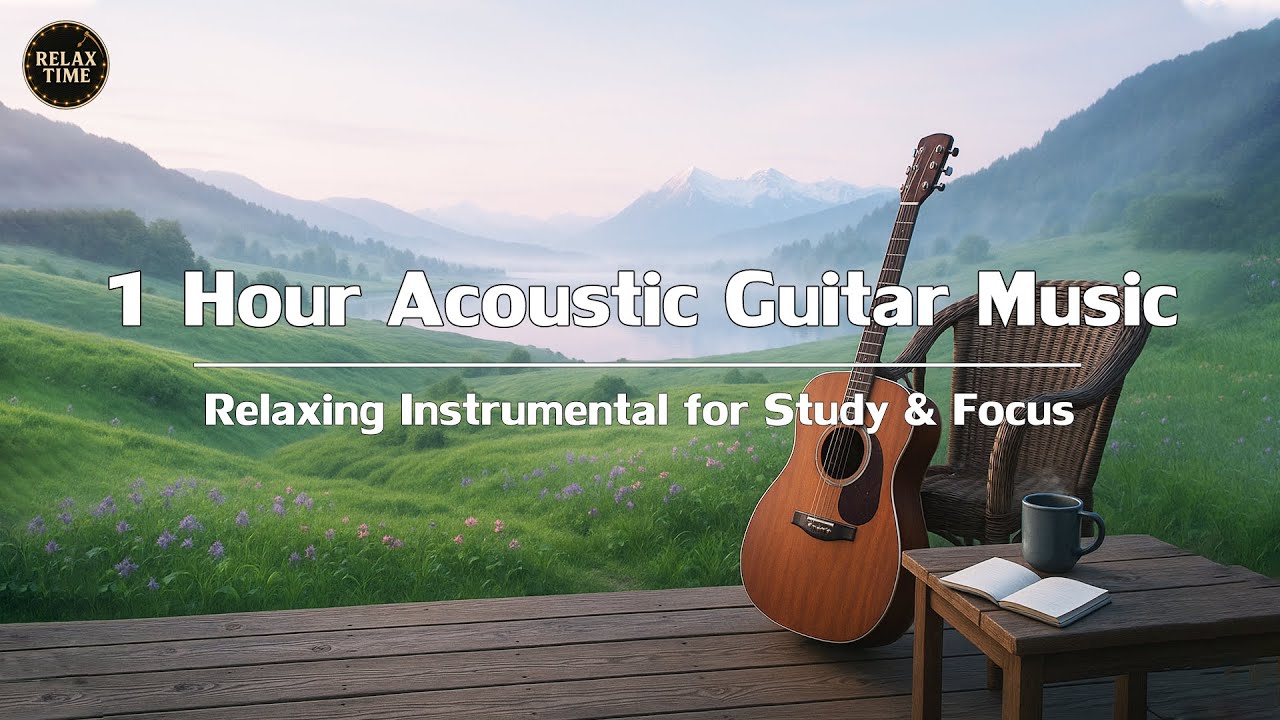 1 Hour Acoustic Guitar Music – Relaxing Instrumental for Study, Sleep ...