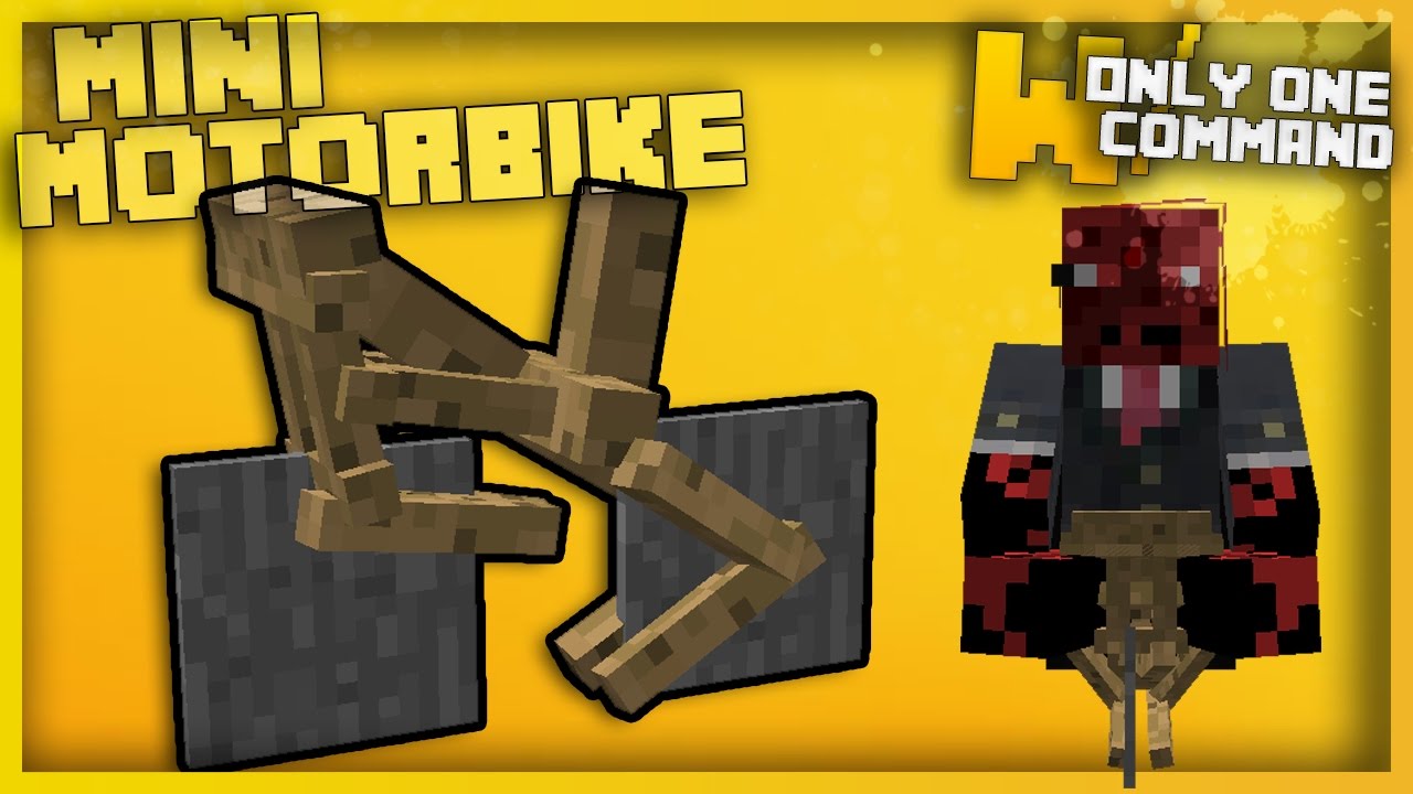 Minecraft - SMALLEST MOTORBIKES EVER With Only One Command Block (Mini ...